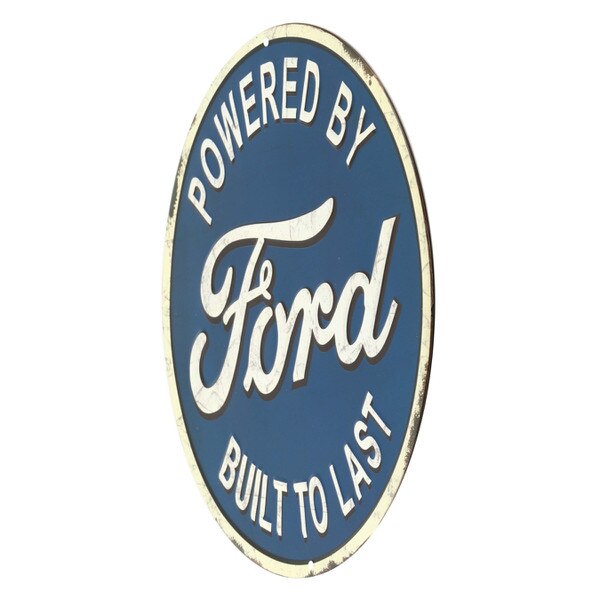 Ford Built To Last Round Embossed Metal Sign | Open Road Brands | Shop-ORB