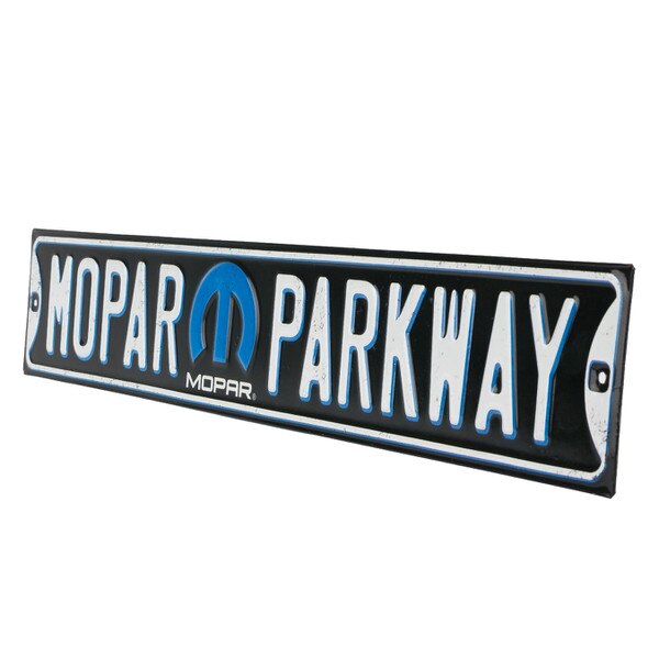 Mopar Parkway Embossed Metal Street Sign | Open Road Brands | Shop-ORB
