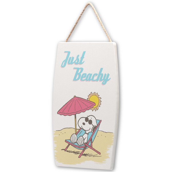Peanuts Snoopy Just Beachy Hanging Wood Wall Decor | Open Road Brands ...