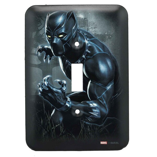 Marvel Black Panther Metal Switch Plate | Open Road Brands
