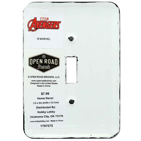 Marvel Black Panther Metal Switch Plate | Open Road Brands
