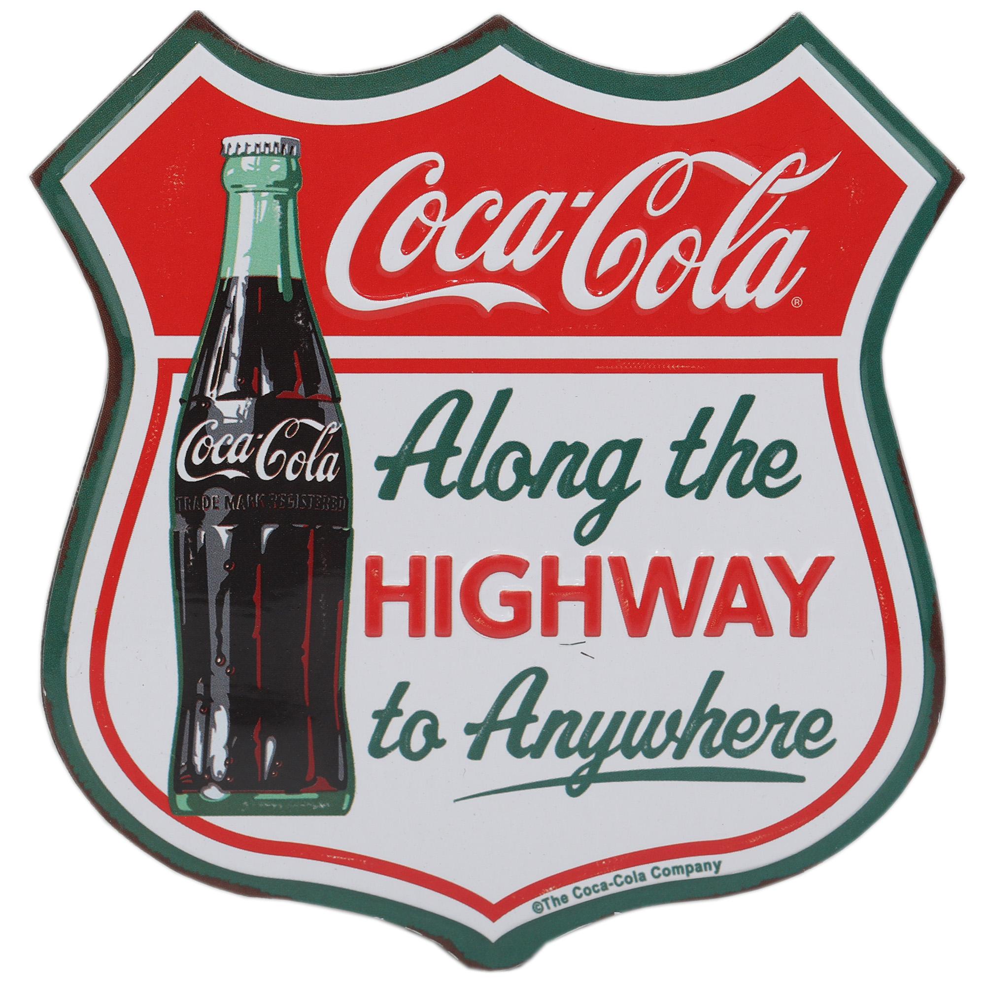Coca Cola Highway Sign Metal Magnet | Open Road Brands | Shop-ORB