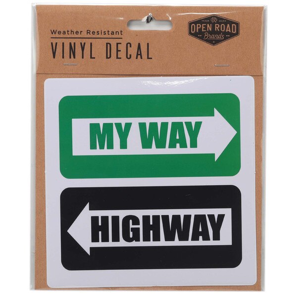 My Way Or Highway Sticker | Open Road Brands | Shop-ORB