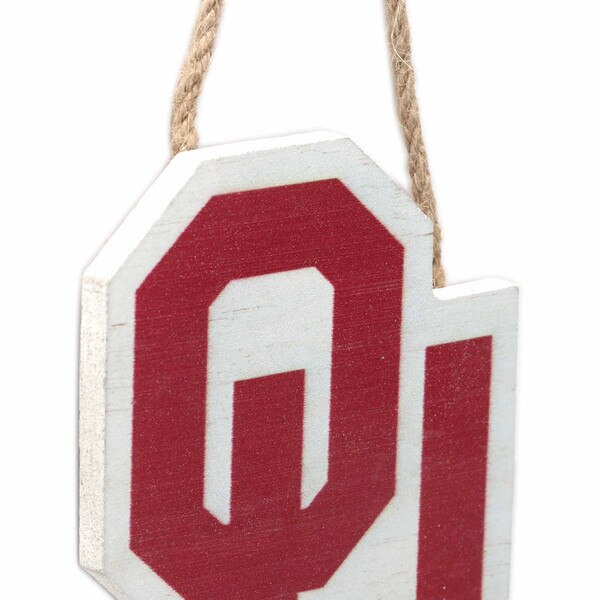 University of Oklahoma Logo Icon Mini Hanging Wood Wall Decor | Open ...
