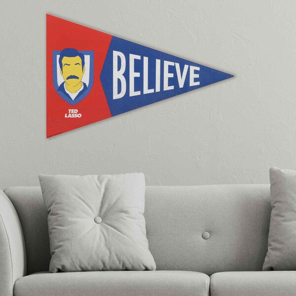 Ted Lasso Believe Pennant Wood Wall Decor | Open Road Brands | Shop-ORB