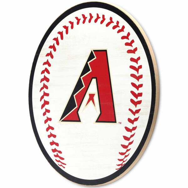 Arizona Diamondbacks Logo Baseball Round Wood Wall Decor | Open Road ...