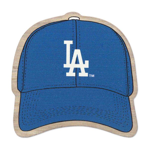 Los Angeles Dodgers Baseball Cap Wood Magnet | Open Road Brands | Shop-ORB