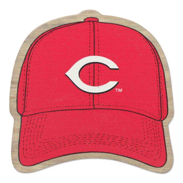 Cincinnati Reds Baseball Cap Wood Magnet | Open Road Brands | Shop-ORB
