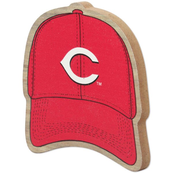 Cincinnati Reds Baseball Cap Wood Magnet | Open Road Brands | Shop-ORB