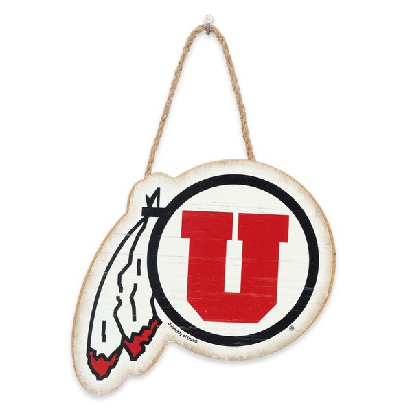 University of Utah Logo Icon Mini Hanging Wood Wall Decor | Open Road ...