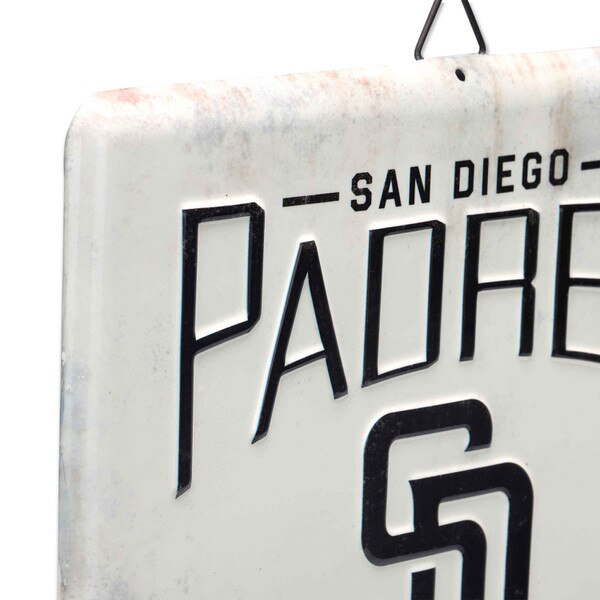 San Diego Padres Baseball Club Home Plate Metal Sign | Open Road Brands ...