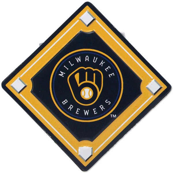 Milwaukee Brewers Diamond Metal Magnet | Open Road Brands | Shop-ORB