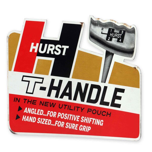 Hurst T-Handle Advertisement Metal Sign | Open Road Brands | Shop-ORB