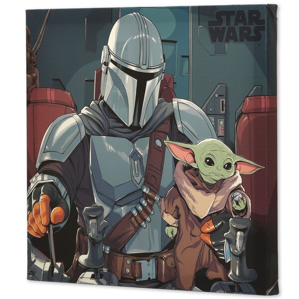 Baby Yoda & Mandalorian Canvas Wall Decor | Open Road Brands | Shop-ORB