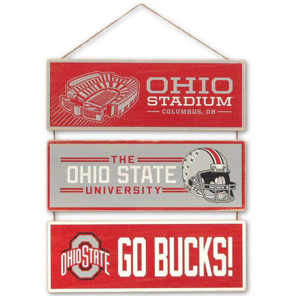 Ohio State University Football Stadium Linked Wood Wall Decor | Open ...