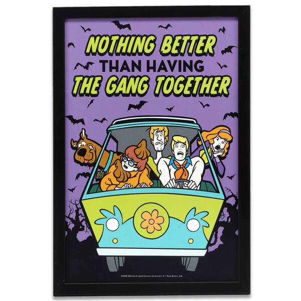 Warner Bros. Scooby-Doo Having the Gang Together Framed Wood Wall Decor ...
