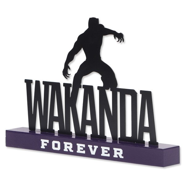 Marvel Avengers Black Panther Silhouette Wakanda Forever Tabletop Decor ...