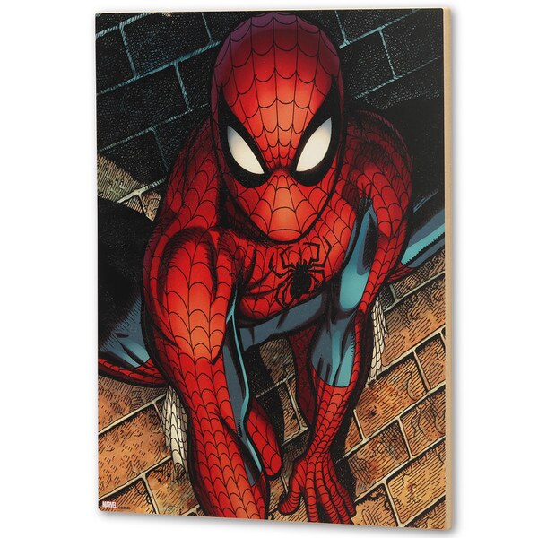Marvel Spider-Man - Brick Wall Close-Up Wood Wall Decor | Open Road ...