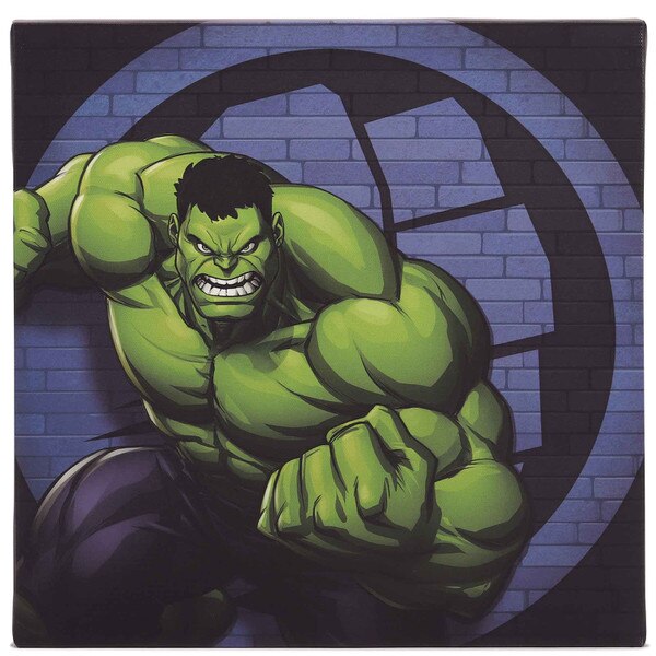 Marvel The Incredible Hulk - Brick Wall Canvas Wall Decor | Open Road ...