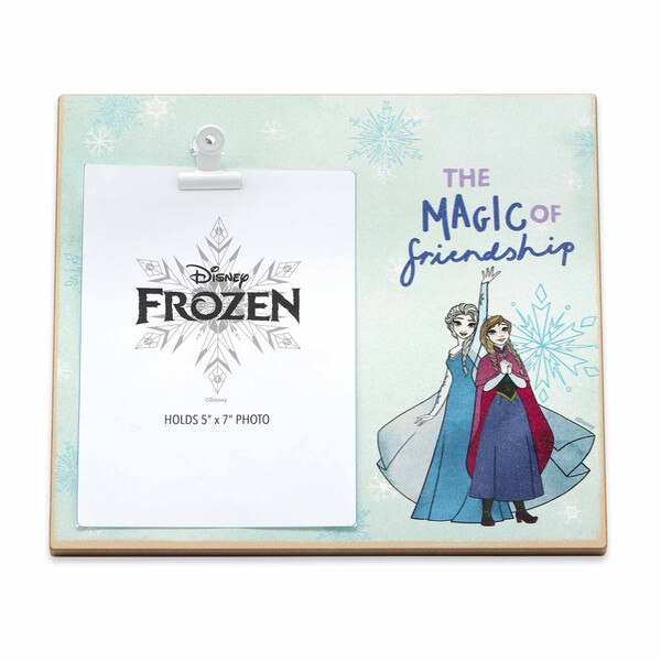 Disney Frozen Elsa & Anna Magic Of Friendship Wood Photo Clip Frame ...
