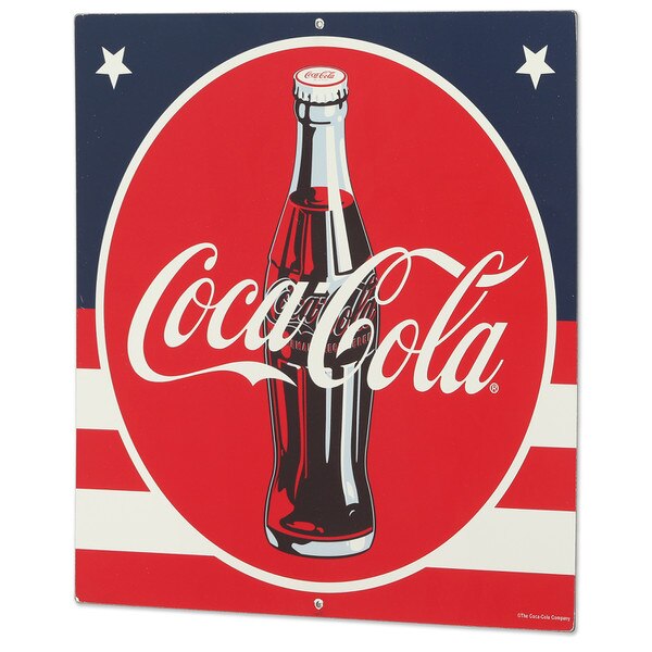 Coca-Cola - Metal Flag Wall Decor | Open Road Brands | Shop-ORB