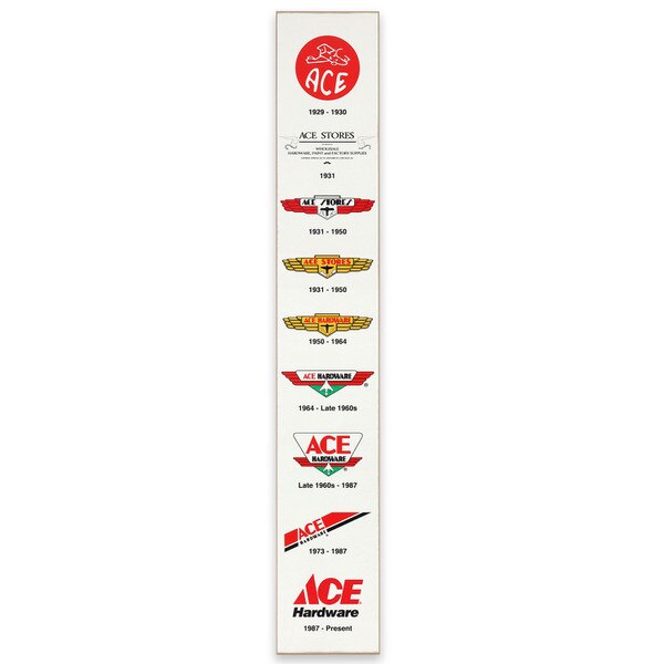 Ace Hardware Logo Evolution Wood Wall Decor | Open Road Brands | Shop-ORB