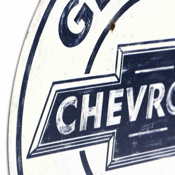 Chevrolet Genuine Parts Round Metal Sign | Open Road Brands | Shop-ORB