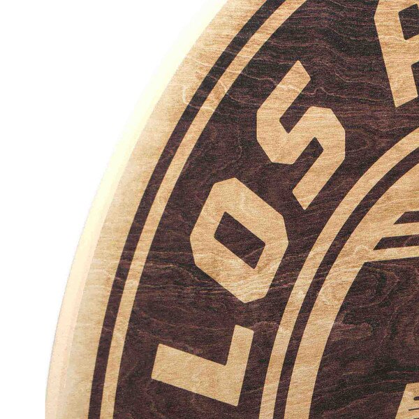 Los Angeles Lakers Logo Round Natural Wood Wall Decor | Open Road ...