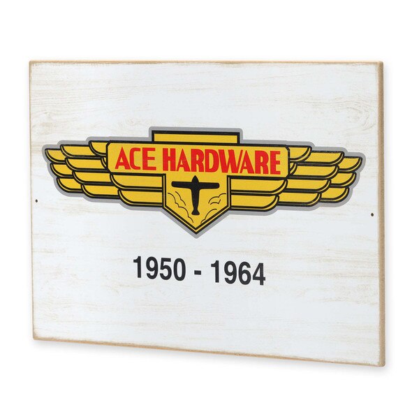 Ace Hardware 1950-1964 Logo Wood Wall Decor | Open Road Brands | Shop-ORB