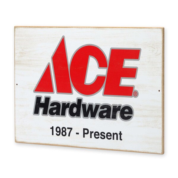 Ace Hardware 1987-Present Logo Wood Wall Decor | Open Road Brands ...