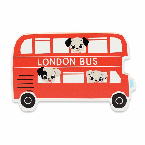 Disney 101 Dalmatians London Bus Chunky Wood Tabletop Decor | Open Road ...