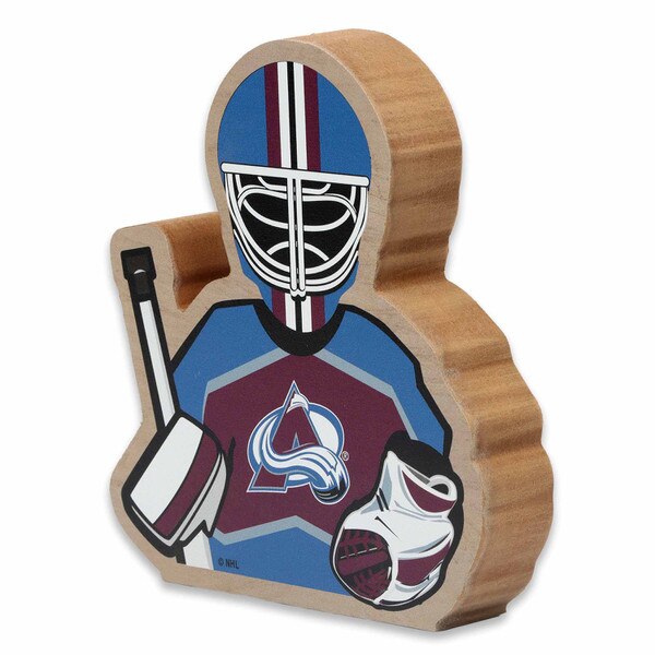 Colorado Avalanche Goalie Chunky Wood Decor | Open Road Brands | Shop-ORB