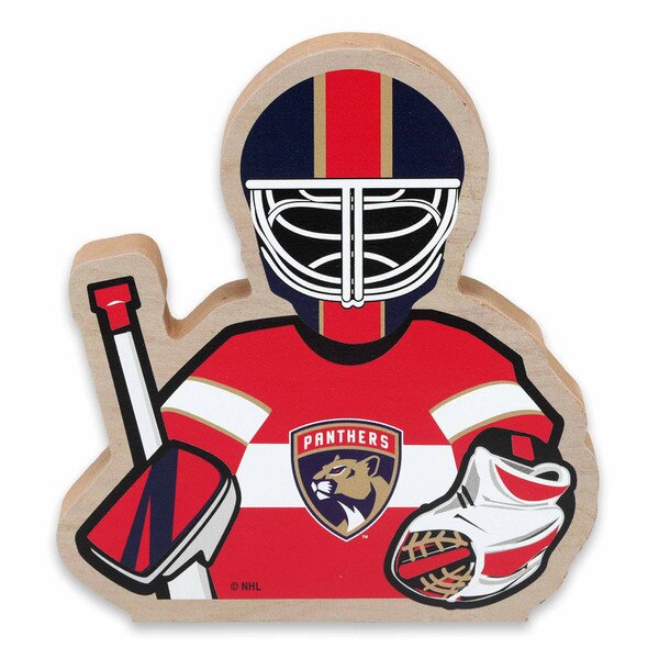 Florida Panthers Goalie Chunky Wood Decor | Open Road Brands | Shop-ORB