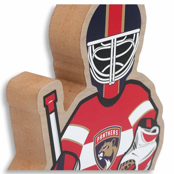 Florida Panthers Goalie Chunky Wood Decor | Open Road Brands | Shop-ORB