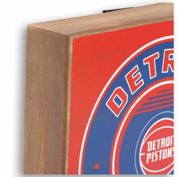 Detroit Pistons Logo Deep Wood Wall Decor | Open Road Brands | Shop-ORB