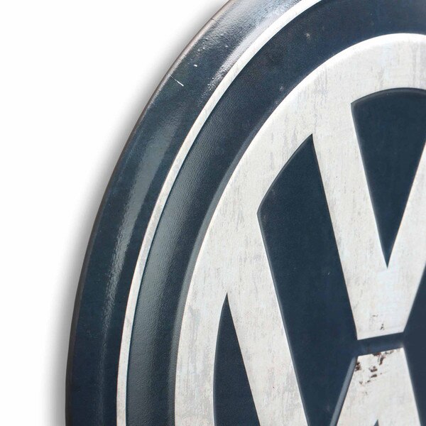 Volkswagen Logo Rustic Round Metal Sign | Open Road Brands | Shop-ORB