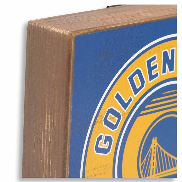 Golden State Warriors Logo Deep Wood Wall Decor | Open Road Brands ...