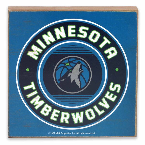 Minnesota Timberwolves Logo Deep Wood Wall Decor | Open Road Brands ...