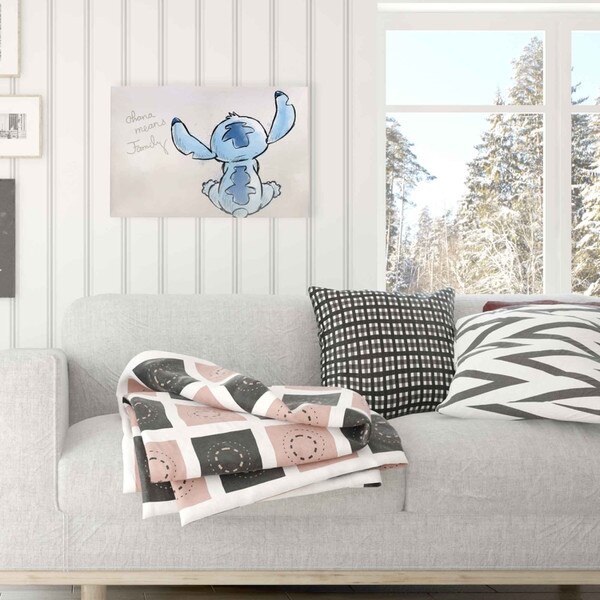 Disney Lilo & Stitch Back View Ohana Means Family Canvas Wall Decor ...