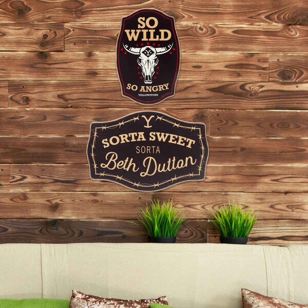 Yellowstone Sorta Sweet Sorta Beth Dutton Wood Wall Decor | Open Road ...