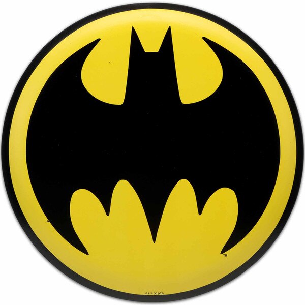 Batman Bat Signal Round Metal Sign | Open Road Brands | Shop-ORB
