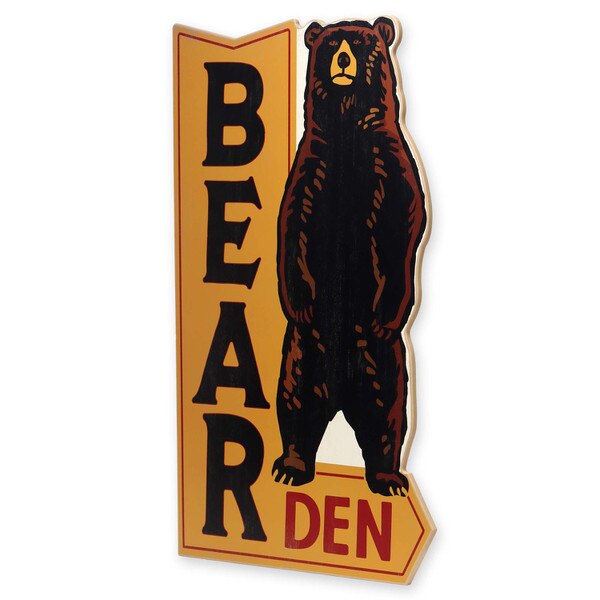 Bear Den Arrow Wood Wall Decor | Open Road Brands | Shop-ORB