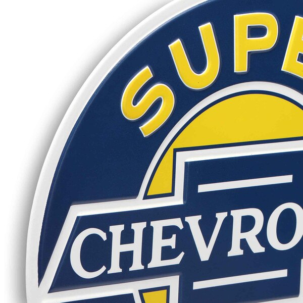 Chevrolet Super Service Round Metal Sign | Open Road Brands | Shop-ORB