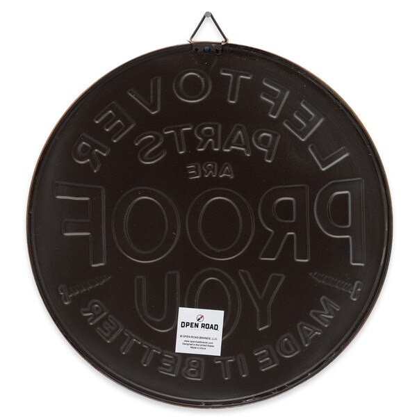 Leftover Parts Round Metal Sign | Open Road Brands | Shop-ORB
