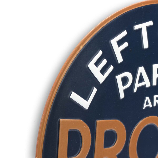 Leftover Parts Round Metal Sign | Open Road Brands | Shop-ORB
