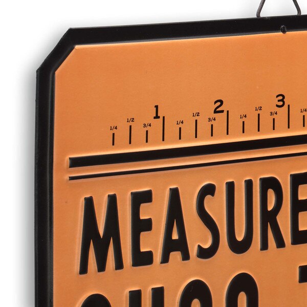 Measure Once Cuss Twice Metal Sign | Open Road Brands | Shop-ORB