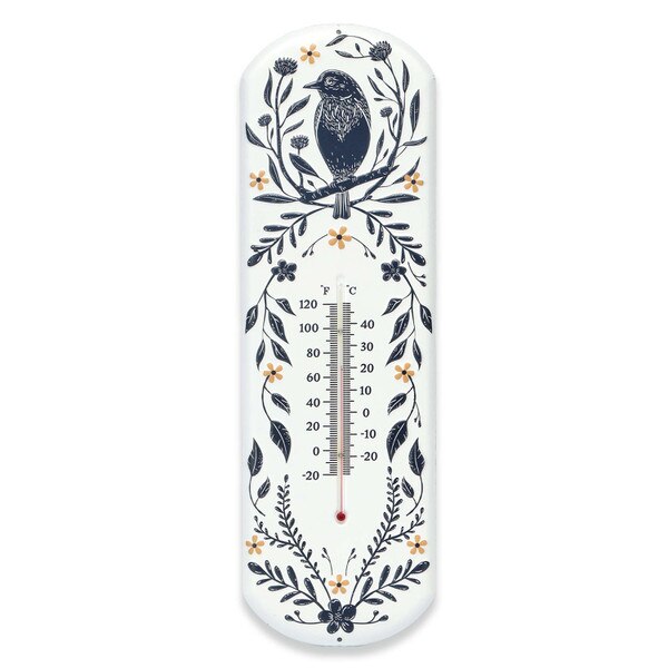 Bird & Floral Metal Wall Thermometer | Open Road Brands | Shop-ORB
