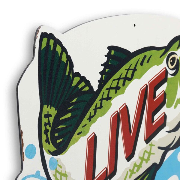 Live Bait Metal Sign | Open Road Brands | Shop-ORB