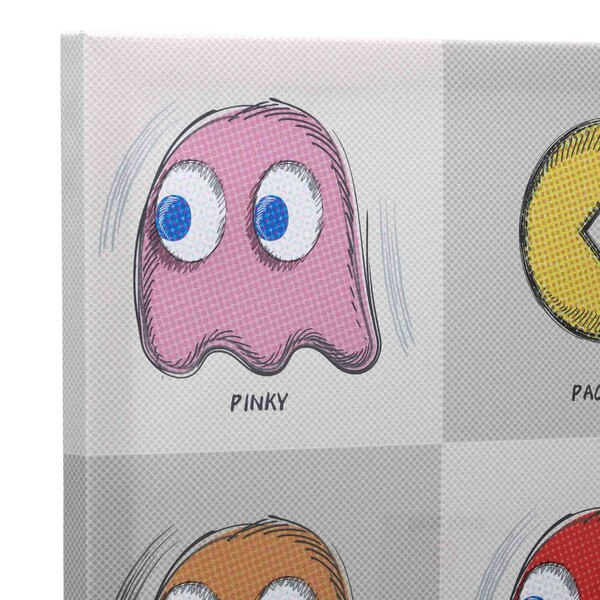Bandai Namco Pac-Man Character Collage Canvas Wall Decor | Open Road ...