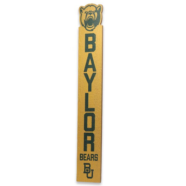 Baylor University Bears BU Vertical Porch Leaner Wood Wall Decor | Open ...